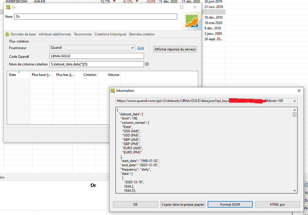 Jsonpath To Query Quandl Not Working English Portfolio Performance Forum